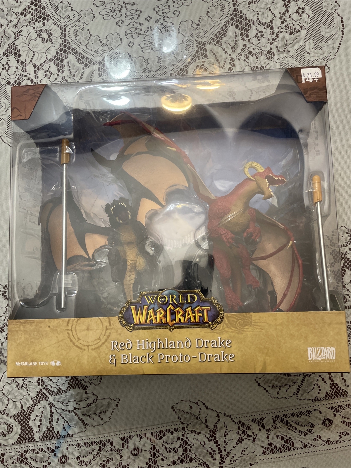World of Warcraft WoW Red Drake and Black Drake 1:12 Scale Dragon ...