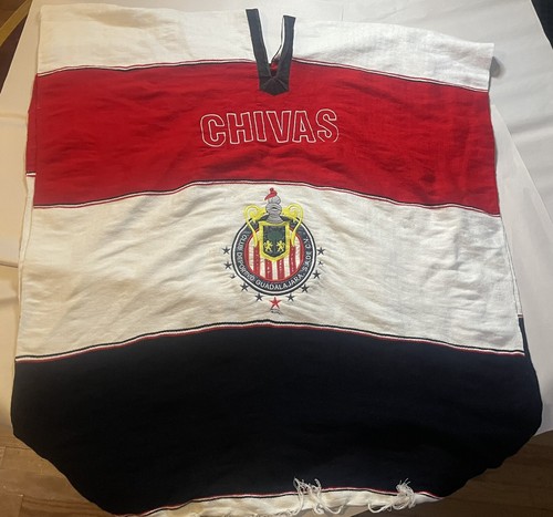 Guadalajara Chivas Unisex O/S Mexican Liga MX Soccer Team Poncho/Sarape ...
