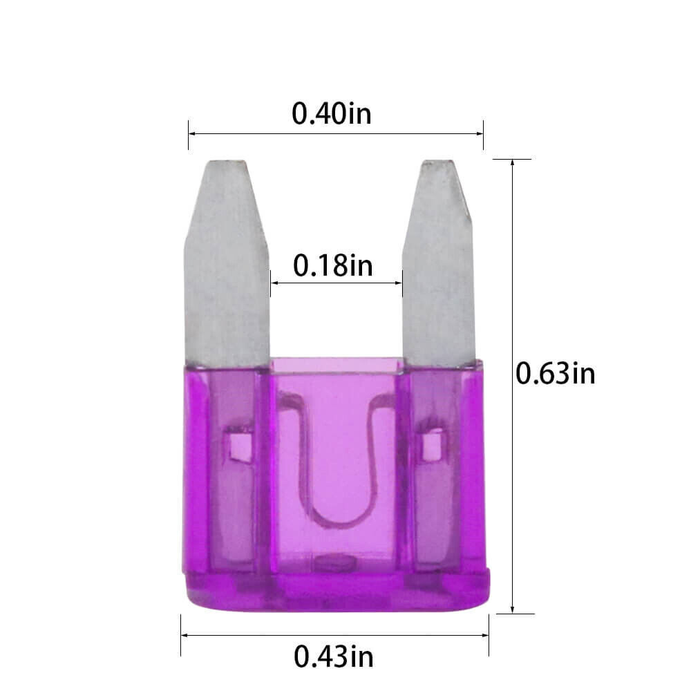50pcs 3A Amp Mini Car Fuse ATM APM Auto Blade Fuses For Truck ...