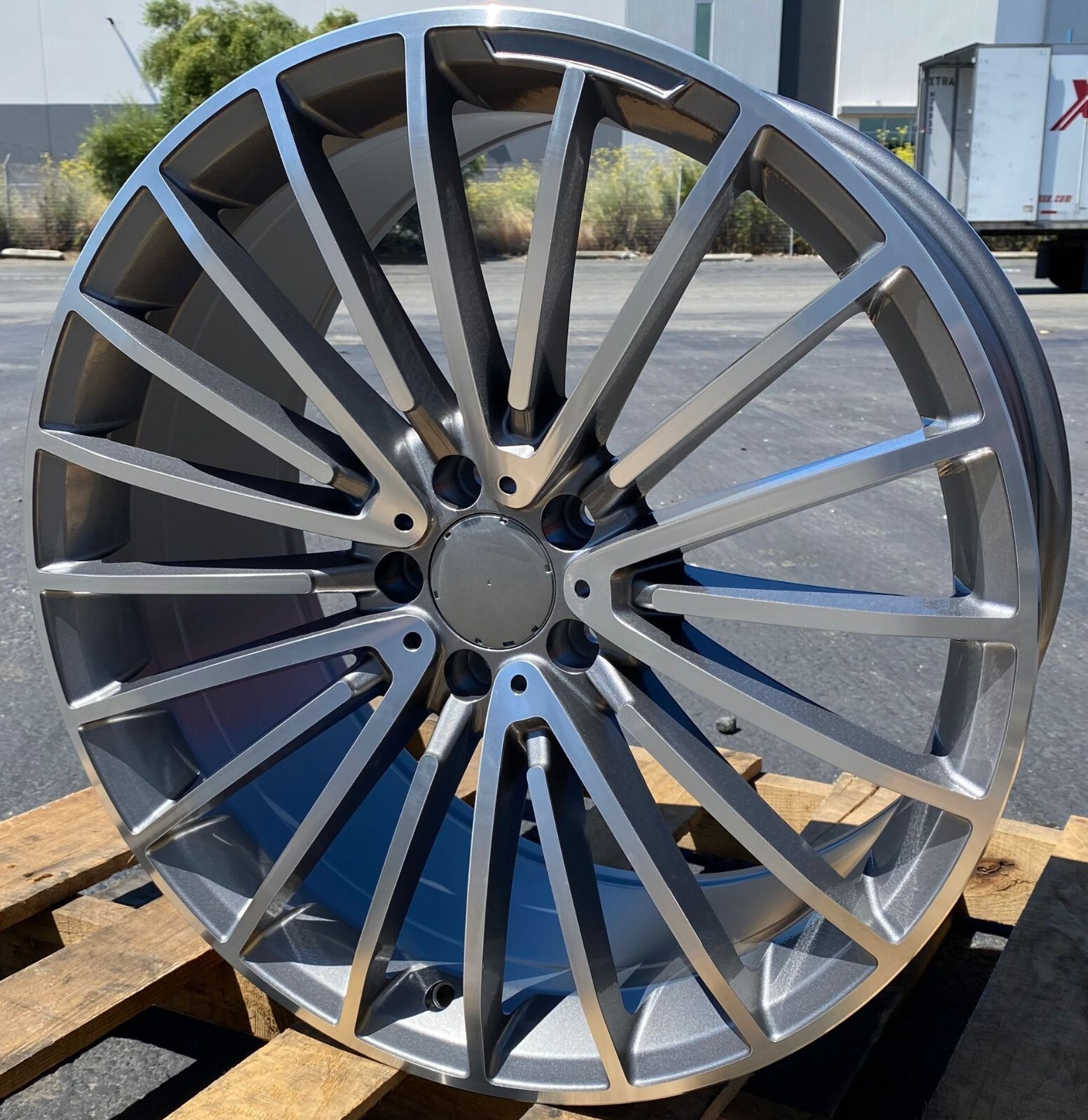 19" Staggered Wheels Fits Mercedes SL450 SL550 19x8.5 / 19x9.5 5x112 ...