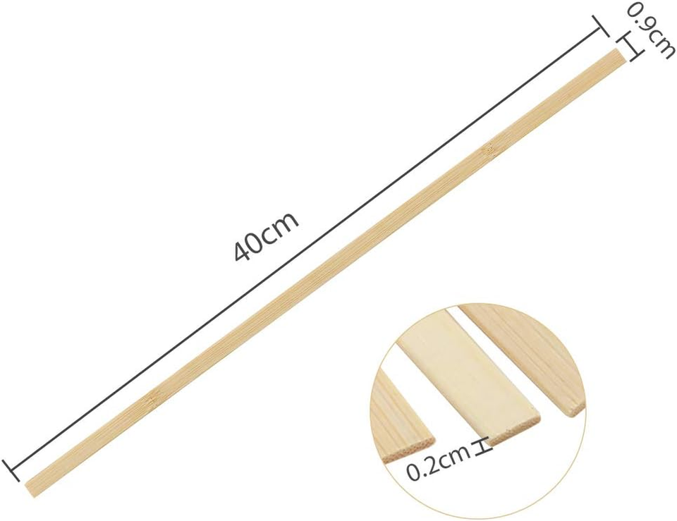 30 Pieces Bamboo Sticks Wooden Craft Sticks Extra Long Sticks for ...