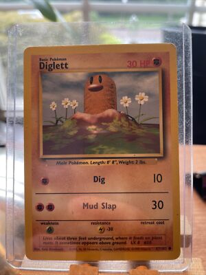 Diglett - 47/102 Base Set Unlimited Common Pokemon - NM | eBay