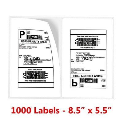 Address & Shipping Labels - Half Sheet Mailing Labels