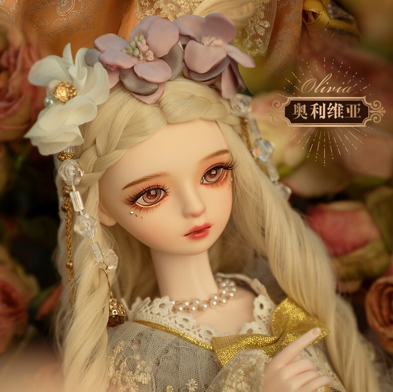 New Handmade 24" 1/3 PVC BJD SD Ball Joint Doll Women Girl Gift Olivia ...