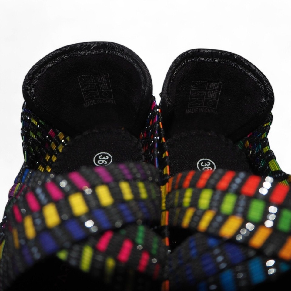 Bernie Mev Cuddly Slip-on Mary Jane "Rainbow Multicolor" Women's 5-5.5 ...