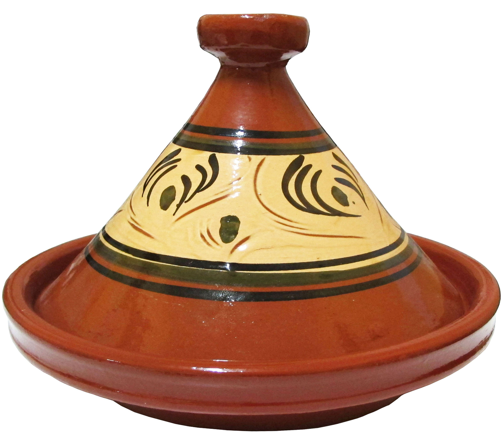 Marokkanische Tajine Tajin Tagin Tanger glasiert 3-5 Personen Ø 34cm ...