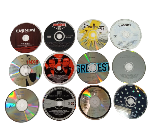 Lot of 12 Music CDs Loose Rock Rap 80s 90s Beastie Boys Cream INXS ...