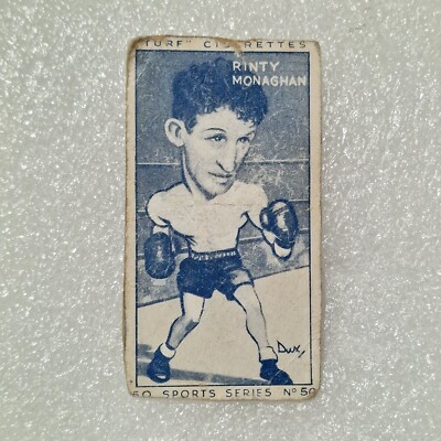 RINTY MONAGHAN Nº 50 1950's CIGARRETS TURF ORIGINAL BOXING CARD | eBay