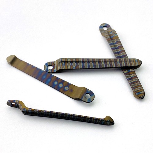 1* Titanium Deep Carry Pocket Back Clip For Chris Reeve Knives ...