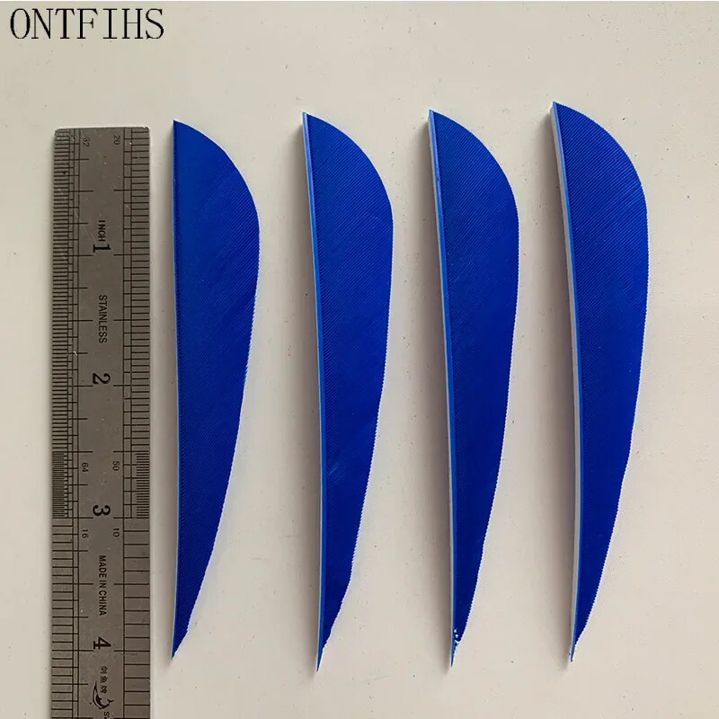 50PCS 4 Inch Parabolic Arrow Fletching Feathers Fletches RW LW | eBay