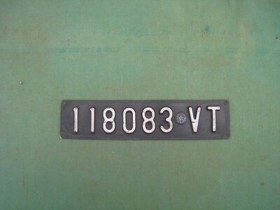 ITALY FRONT PLASTIC LICENSE PLATE ITALIAN NUMBER PLATES | eBay