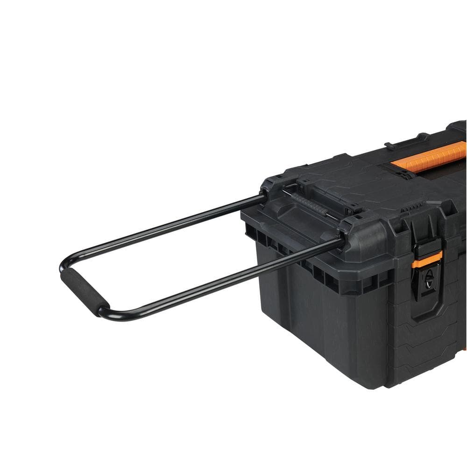 RIDGID 28 In. Portable Mobile Durable Job Box Organizer 100 lbs Job ...