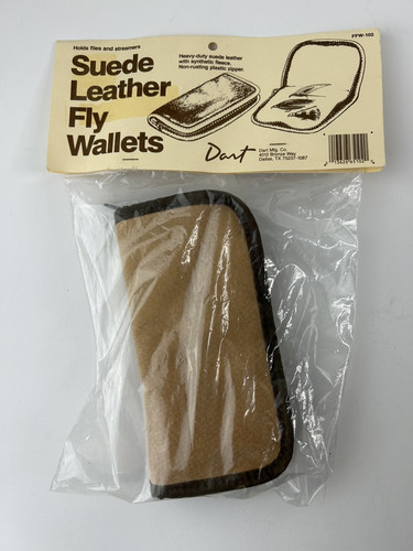Dart FFW-102 Suede Leather Fly Wallet Tackle Storage Holds Flies ...