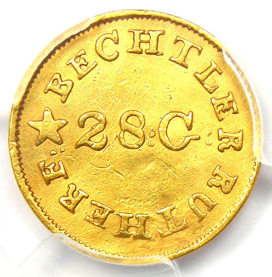 1837-42 C. Bechtler Carolina Gold Dollar G$1 28G - Certified PCGS AU ...