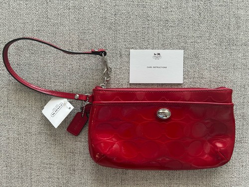NWT Coach Red Clutch 52078 | eBay
