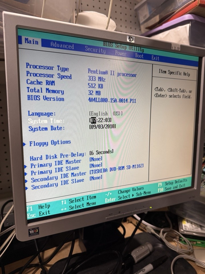 Pentium II 333MHz Vintage PC – 2 ISA Slots, 32MB RAM, No HDD, BIOS OK ...