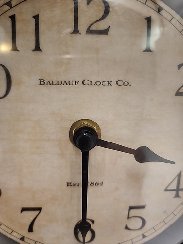 Baldauf Wood Mantel Clock 14" X 8" Quartz. Working. | eBay