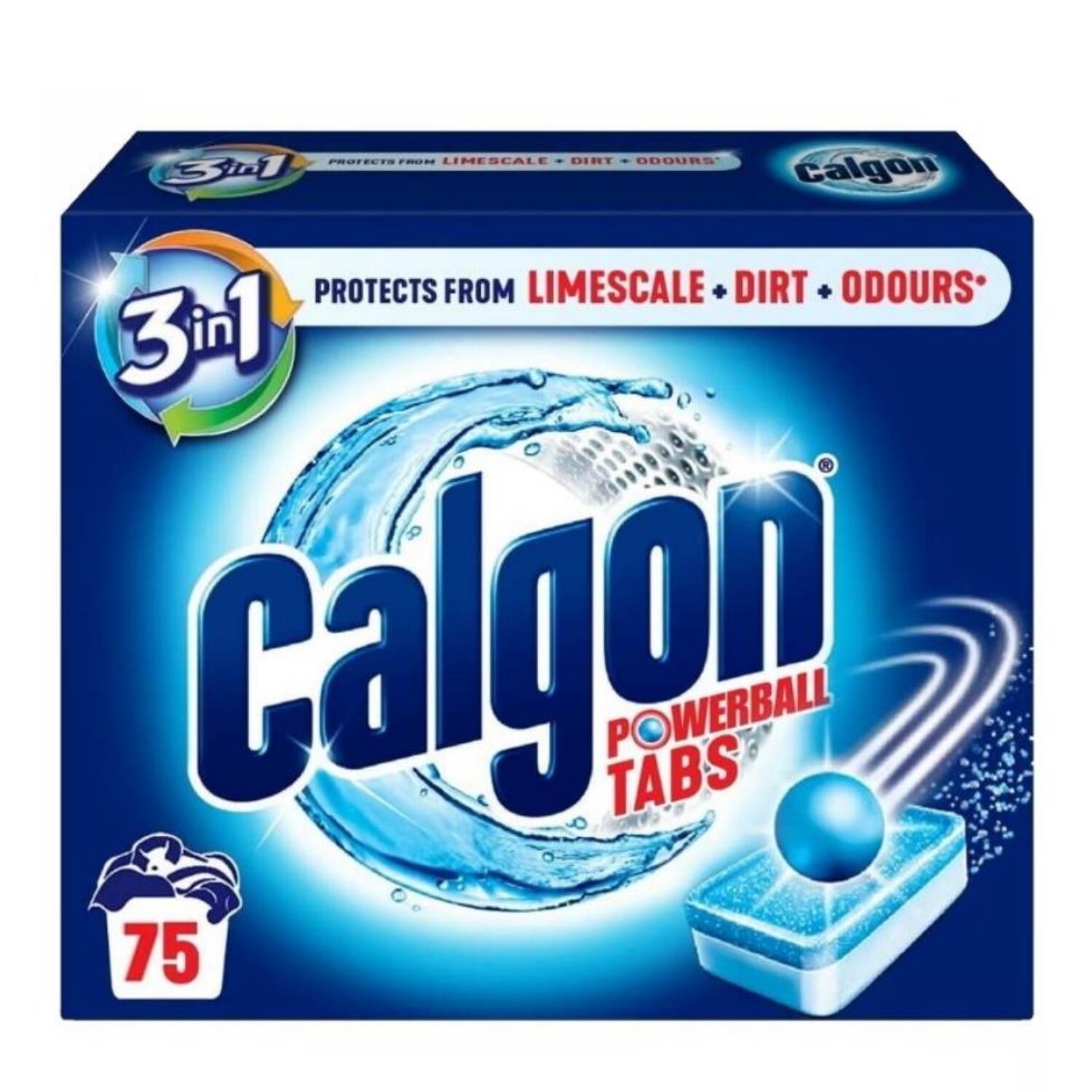 Calgon Water Softener Powerball 3-in-1 Washing Machine Limescale 75 ...