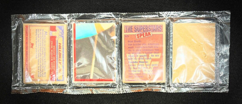 1985 Topps WWF Pro Wrestling Stars Rack Pack - Hulk Hogan Sticker Rc ...