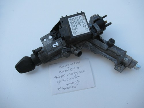 Porsche 996 Steering Lock Ignition Switch W/ Key + Immobilizer ...