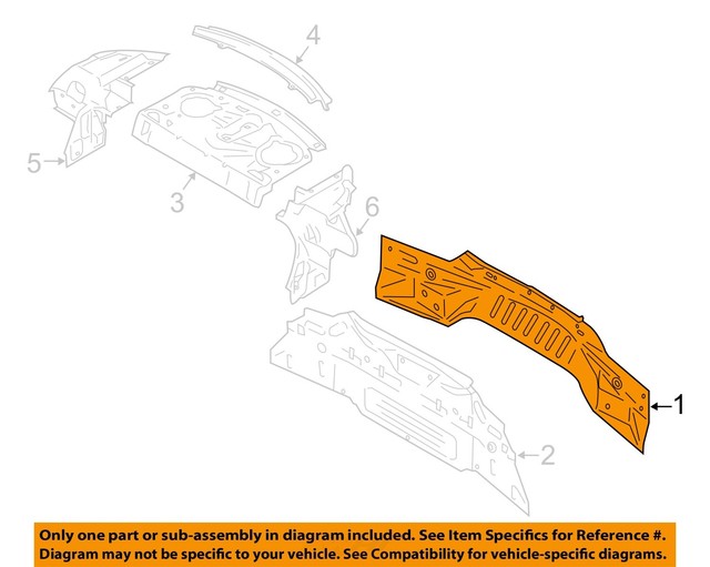 2015-2018 Ford Mustang Rear Body Panel Genuine OEM JR3Z6340320A for ...