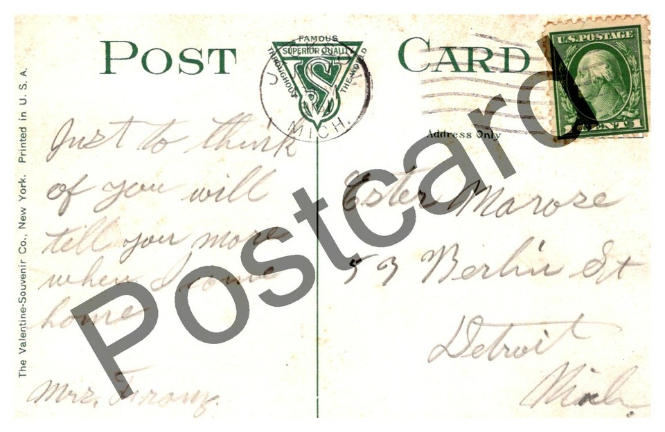 1916 Bird's-eye View, Michigan State Penitentiary, Jackson MI, postcard ...