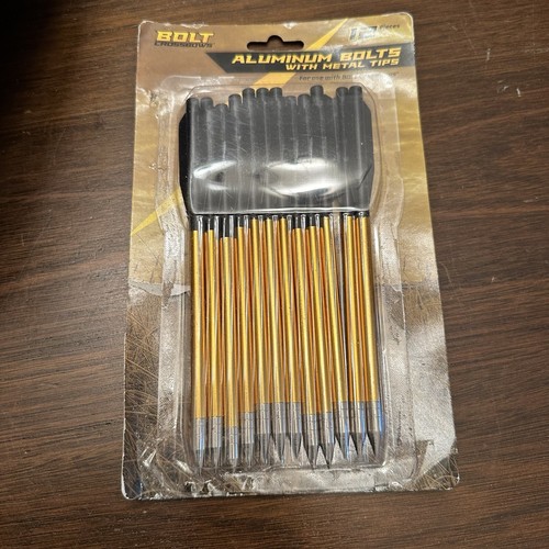 Genuine BOLT 12 pack Aluminum Bolts Metal Tips BT201 Crossbow Cross Bow ...