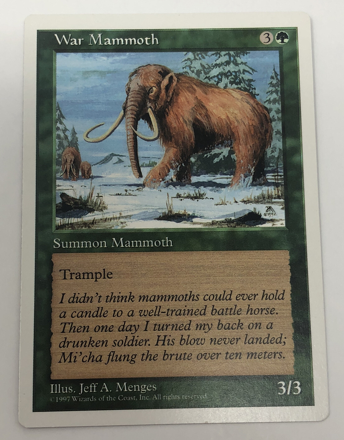 1997 Magic: The Gathering - Core Set: 5th Edition War Mammoth | eBay