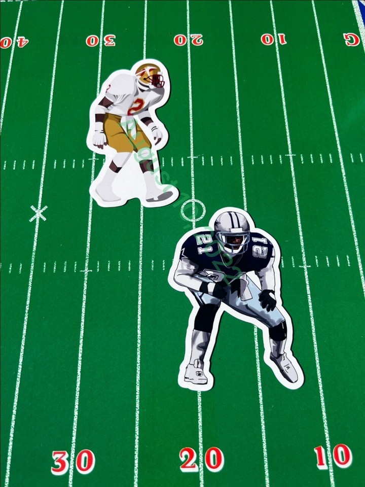 2021 Deion Sanders ~MAGNET~ (2) PACK VECTOR ART Cowboys THROWBACK NFL ...