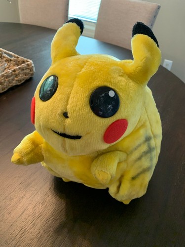 VINTAGE 1999 Pokemon PIKACHU Very Rare 16" Round Plush Toy | eBay