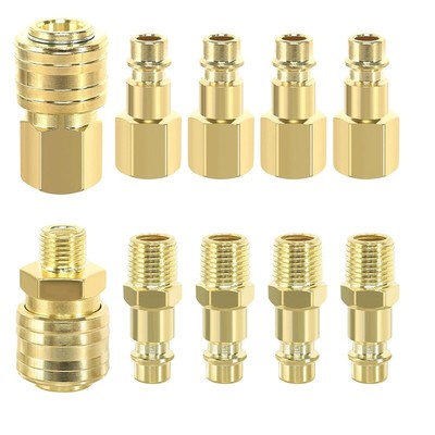 10Pcs Compressed Air Coupling 1/4in Coupling Compressed Air ...