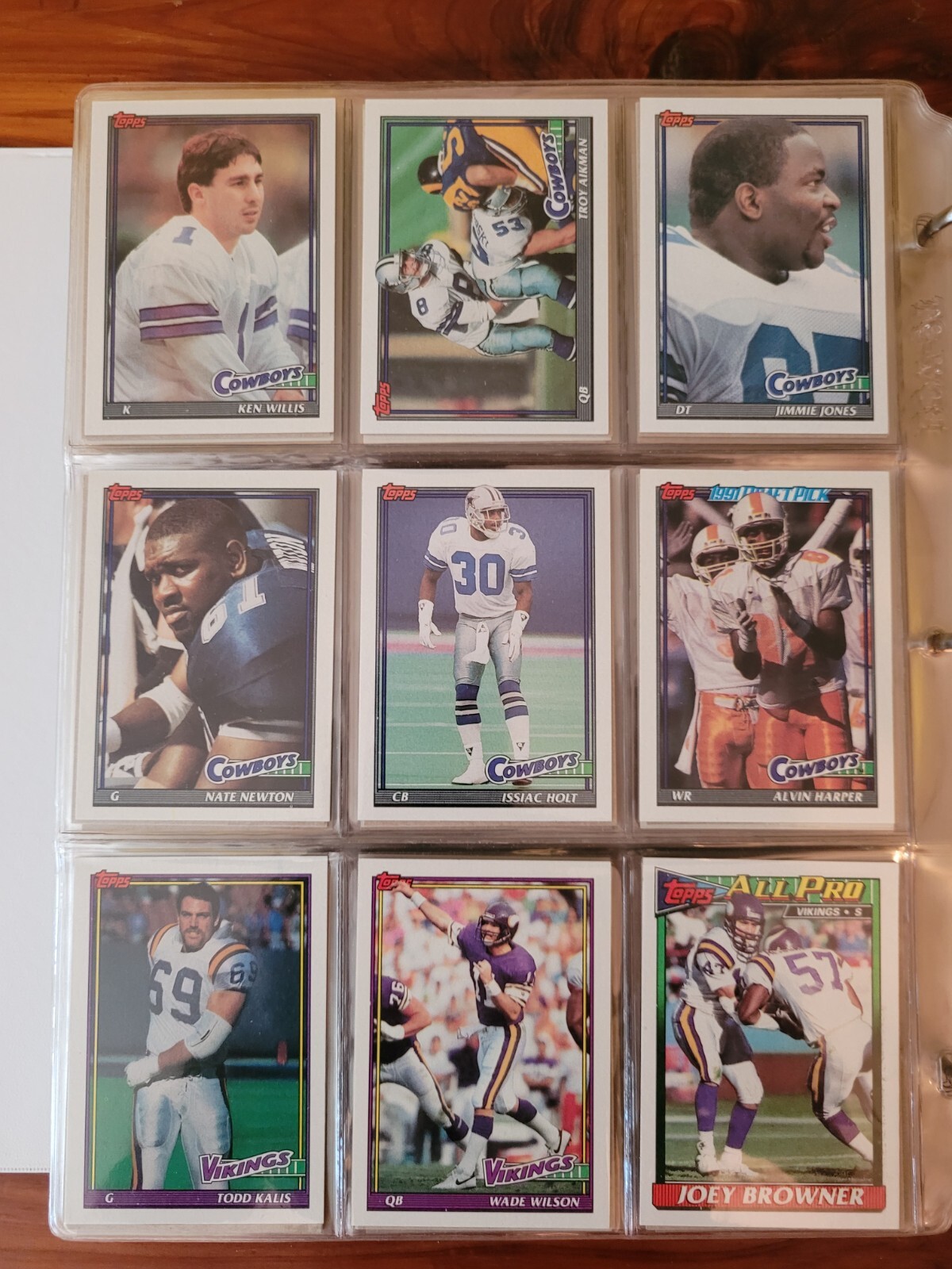 1991 Topps Football Cards Complete Set In Sheets With Binder, MINT | eBay