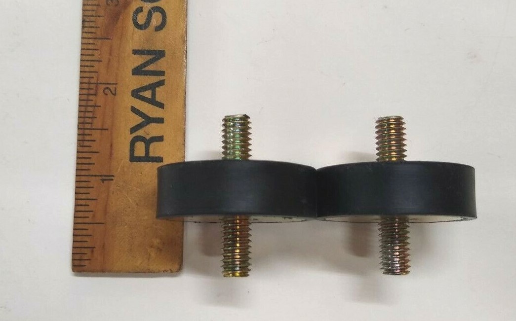 Heavy Duty Rubber Vibration Mount 5/16-24 x 1/2" Stud 2-Pack Replace OE ...