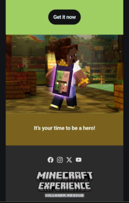 [INSTANT Delivery] Minecraft Experience Cape Code Villager Rescue Event ...