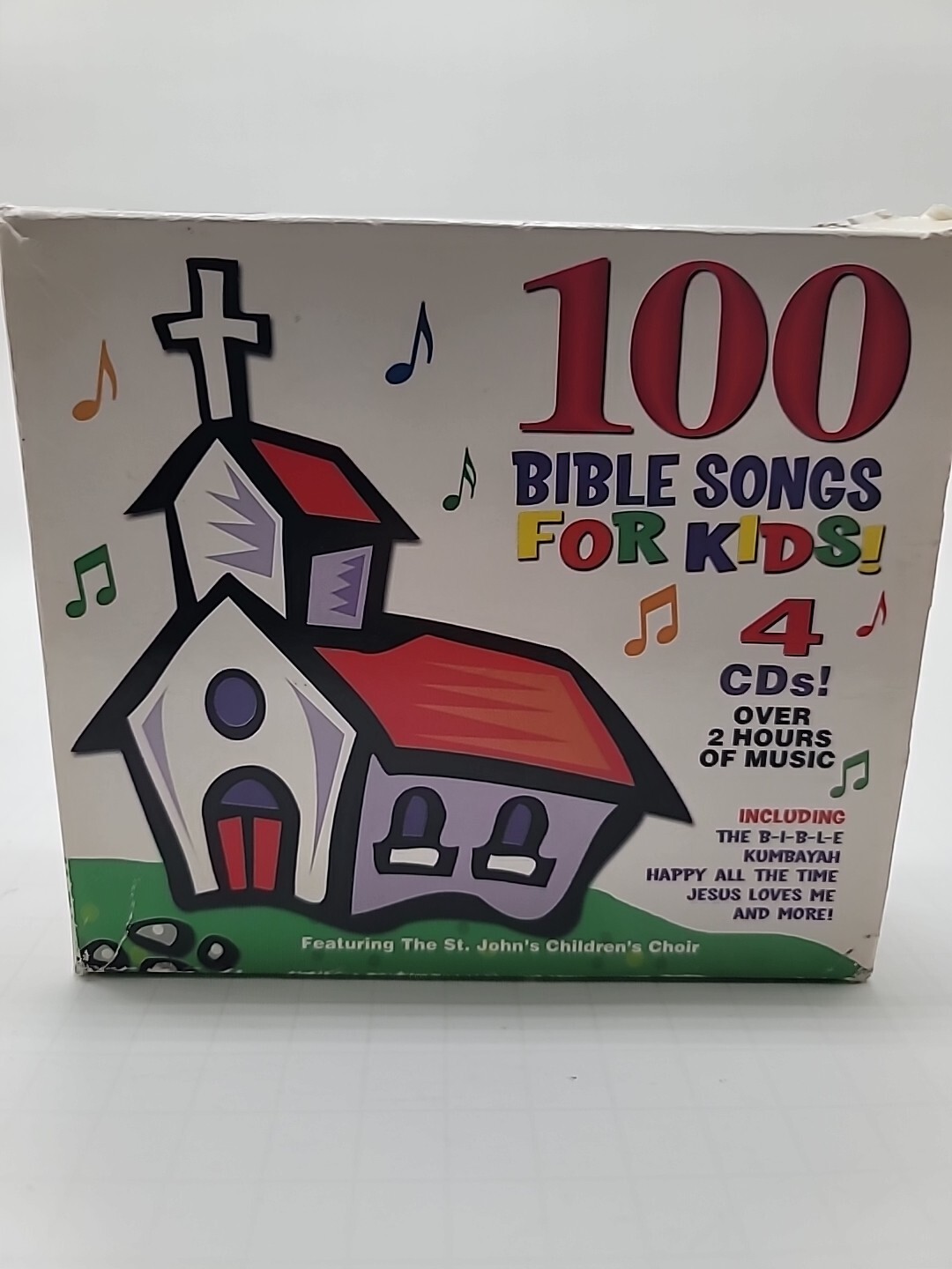100 BIBLE SONGS FOR KIDS 3 CDS Kumbayah Jesus Loves Me Etc,4th CD Is ...