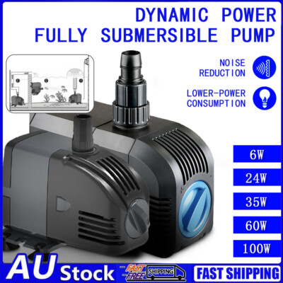 Adjustable Flow Aquarium Pump Water Submersible Fish Tank Fountain Pond ...