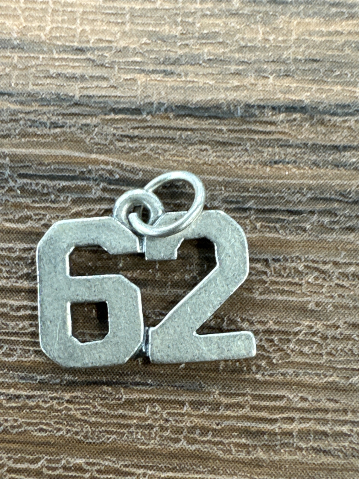 James Avery Sterling Silver Number 62Charm - Gem