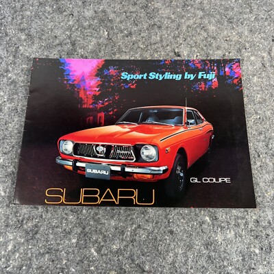 Original 1973 73 SUBARU GL COUPE & DL AUTO SALES BROCHURE OEM ORIG ...