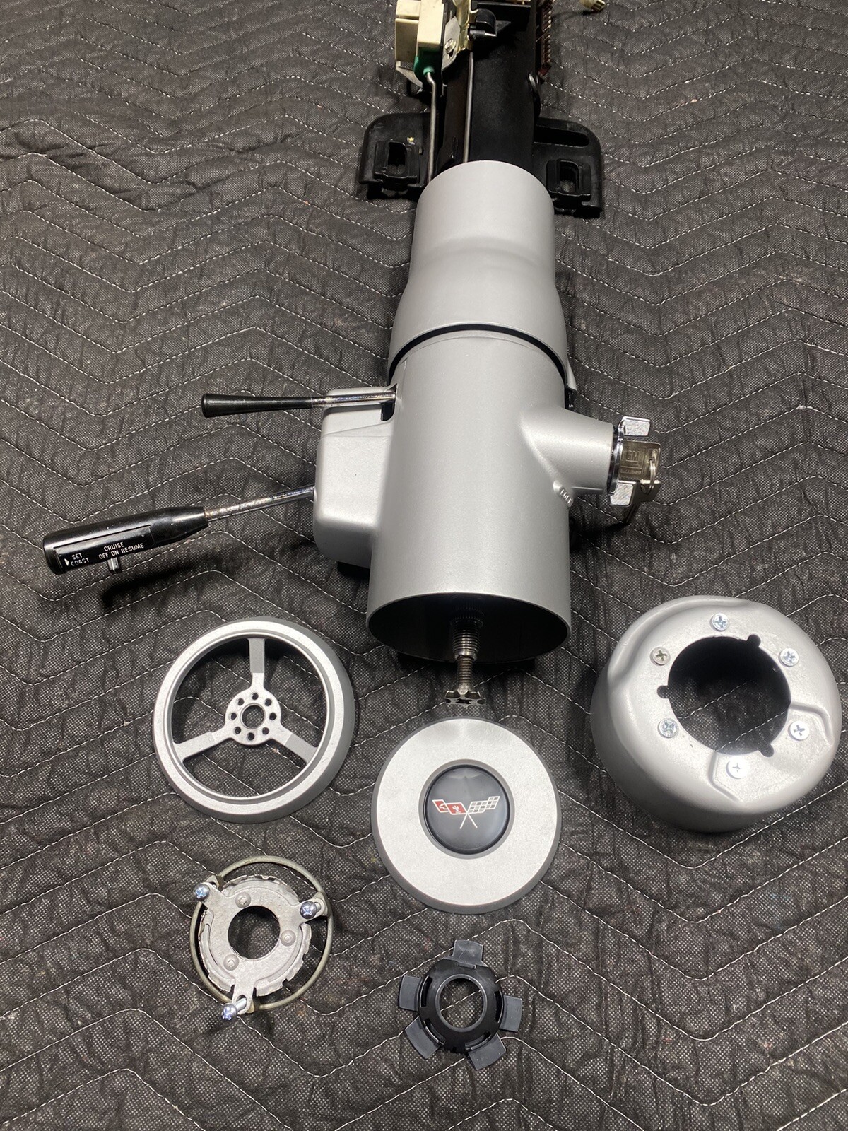 🔥78-82 Corvette C3 Tilt Steering Column Telescopic Rebuilt Cruise GM ...