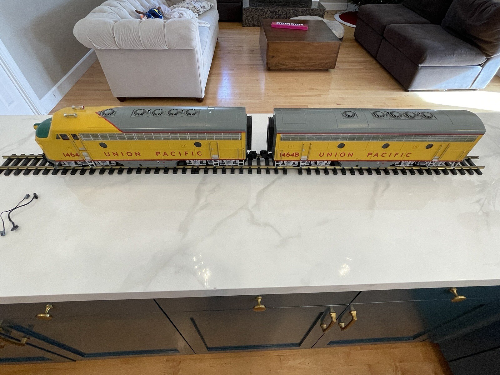 LGB 23570 & 23582 F7 A&B Powered Custom Union Pacific Diesel ...