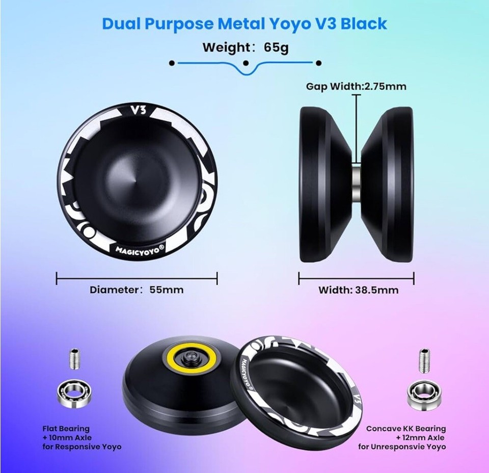 Magicyoyo Professional Yoyo Responsive Yoyo V3, Alloy Yoyo for Kids ...