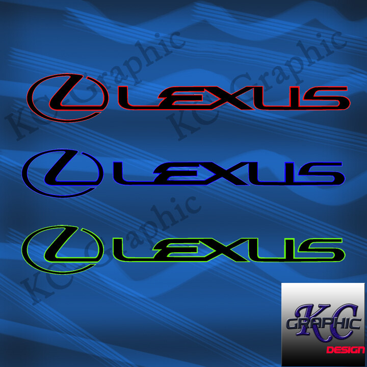 Lexus Decal Logo for Front or Rear Windshield, Lexus IS RC ES LS GS, 39 ...