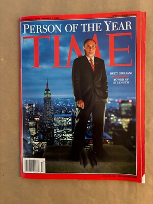 Time Magazine Person of the Year Rudy Giuliani Dec 31, 2001 | eBay