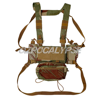 Rhodesian Brushstroke Tactical Chest Rig - Army Molle Camouflage Mini ...