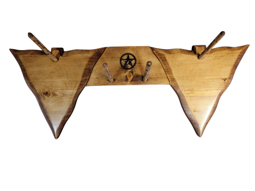 Wood Crossbow Rack, Wall Mounted Crossbow Rack, Rustic Crossbow Rack ...