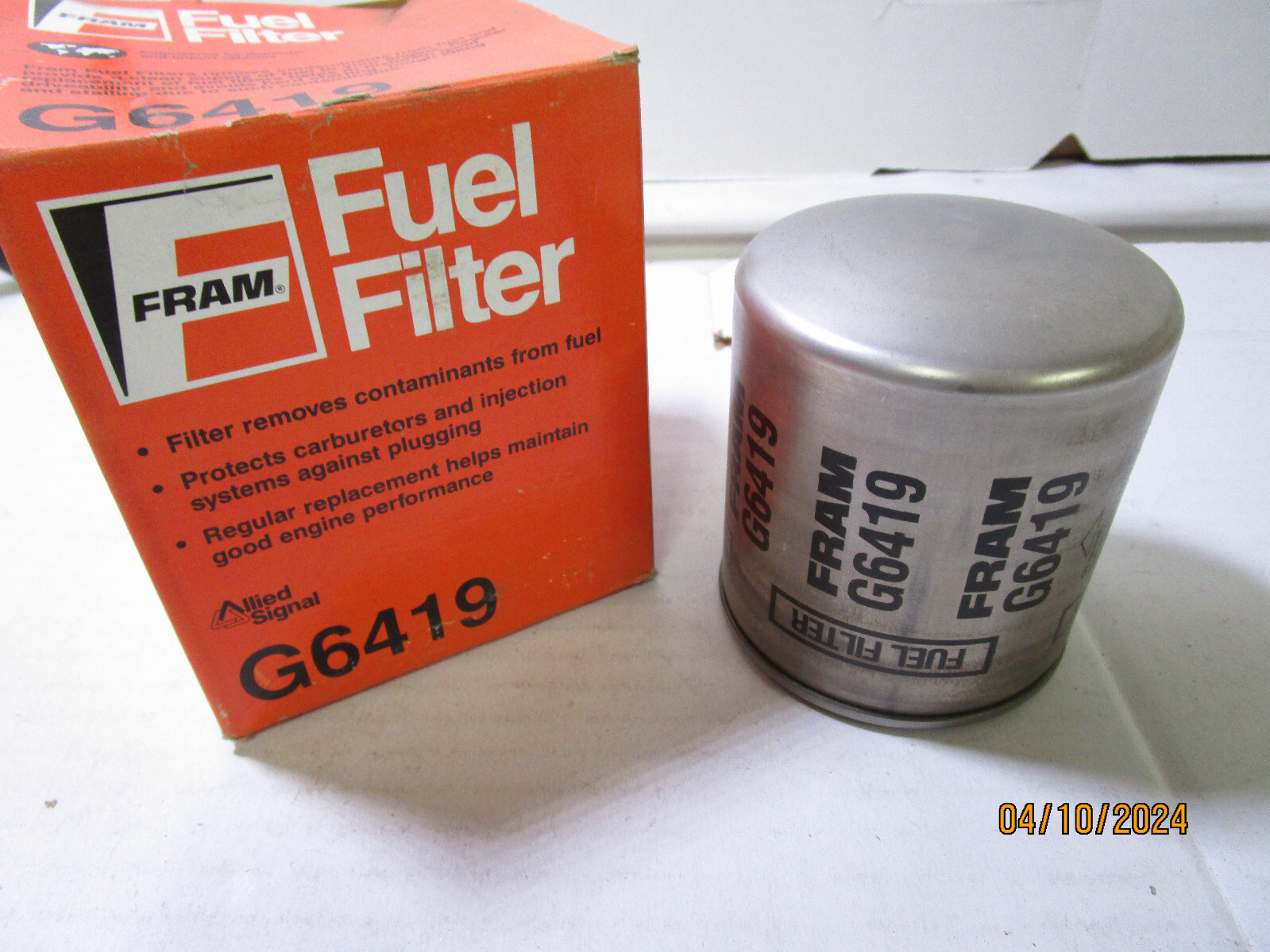 Fram G6419 - Fuel filter cross reference