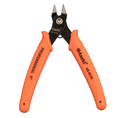 Asaki 127mm Precision Flush Mini Wire Side Cutter Pliers Cable Snip ...