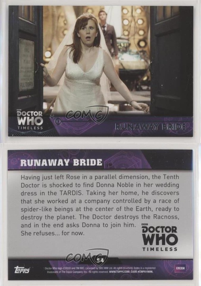 2016 Topps Doctor Who Timeless Runaway Bride #54 1i3 | eBay