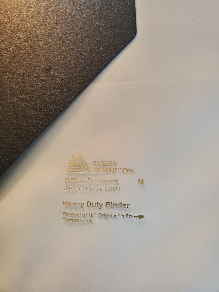 3 Ring Heavy Duty 3" D 3-Ring Binders Two White Viewing Window | eBay