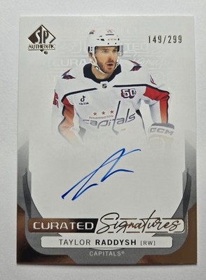 Taylor Raddysh 2024-25 UD SP Authentic Curated Signatures Auto /299 # ...